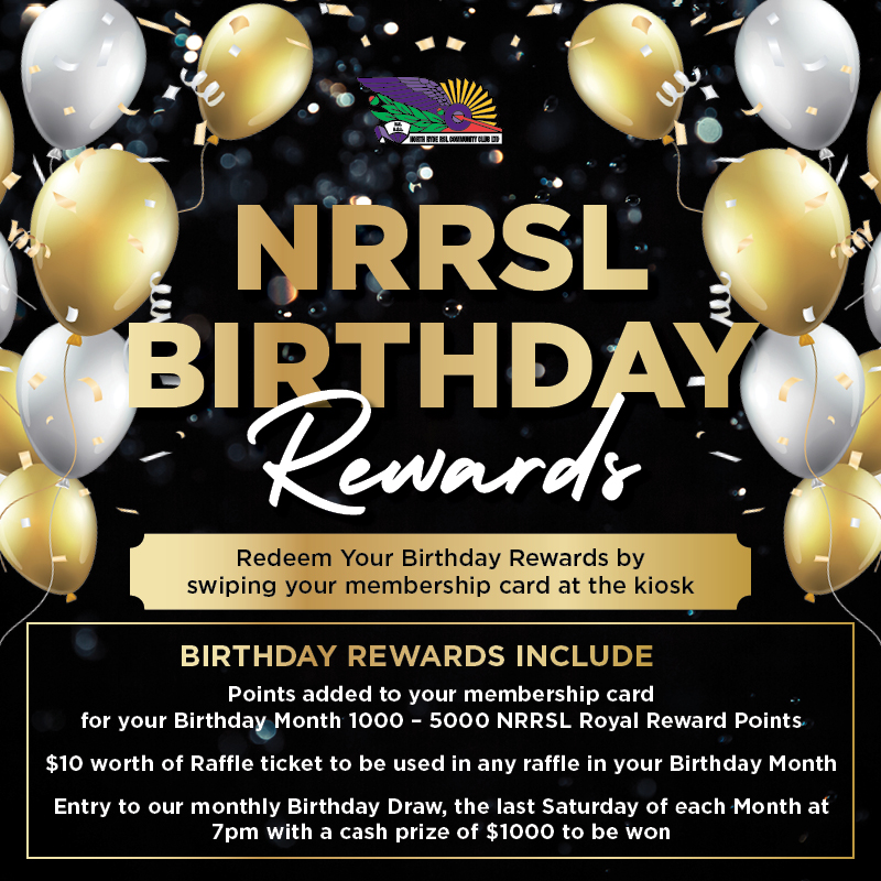 Birthday Rewards – North Ryde RSL